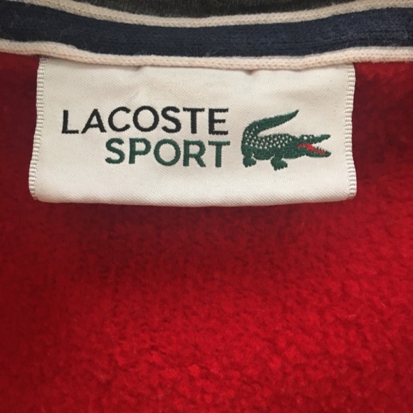 Lacoste | Jackets & Coats | Red Lacoste Sport Jacket | Poshmark